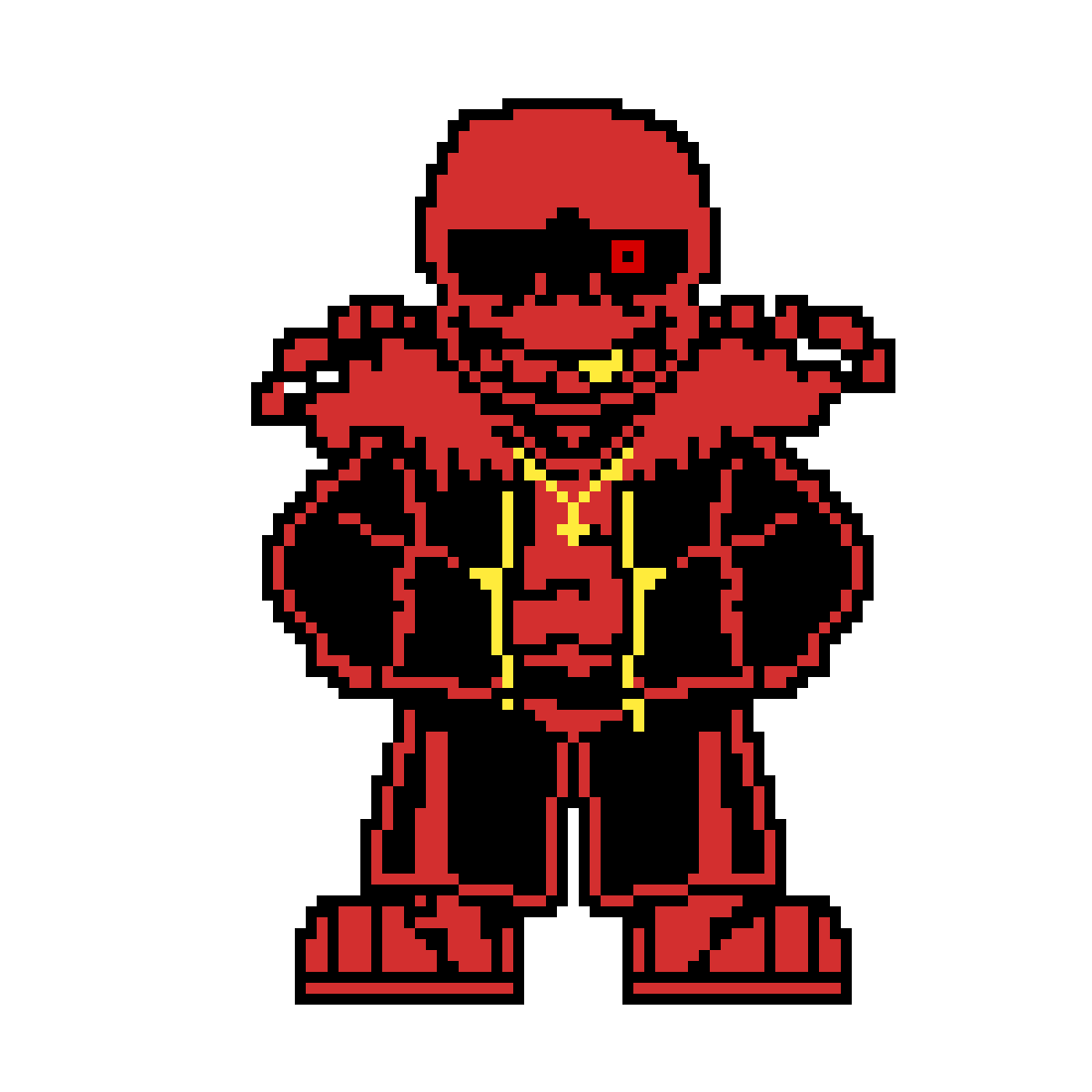 Pixilart - Fell sans by GlitchUTSM
