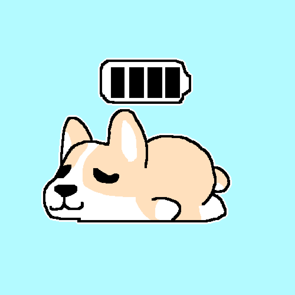 Pixilart - loading corgi base by Axolotl-cat