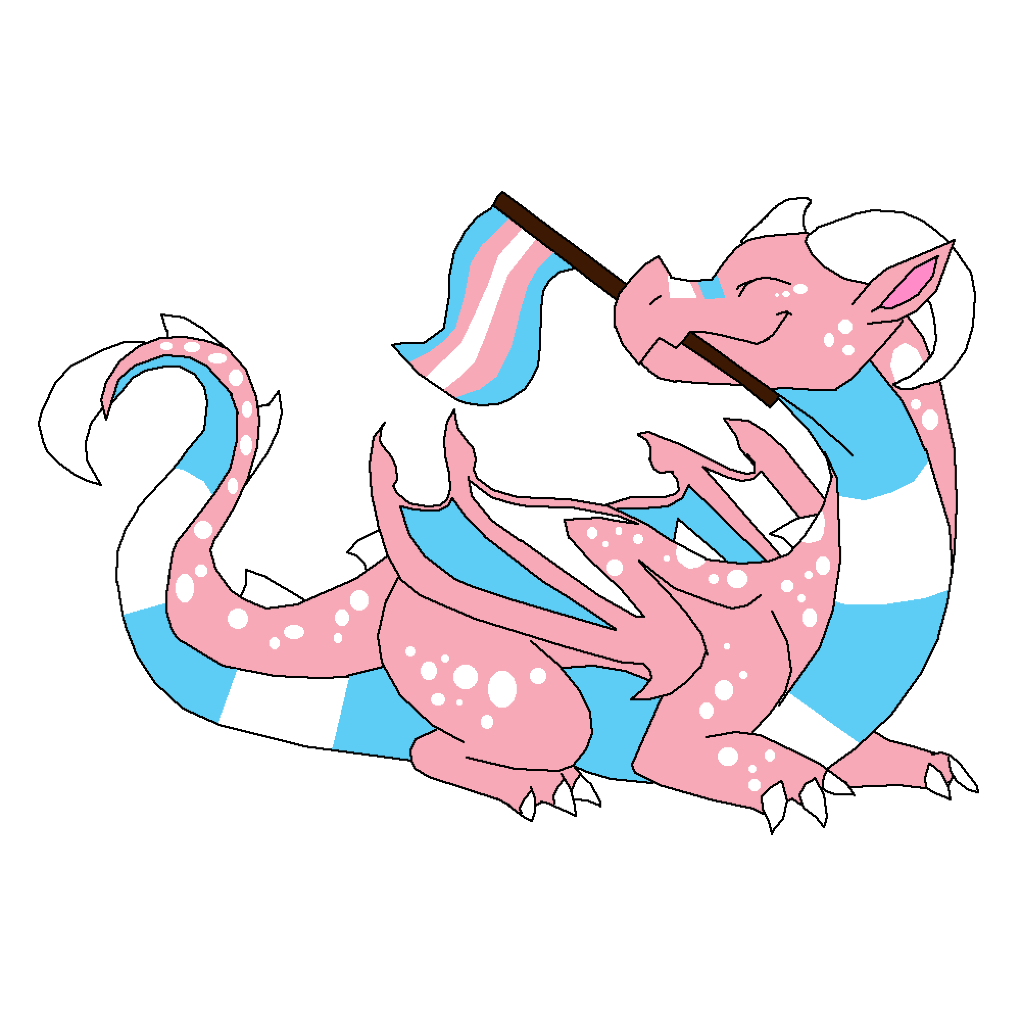 Pixilart - Trans Dragon by LillianHPotter