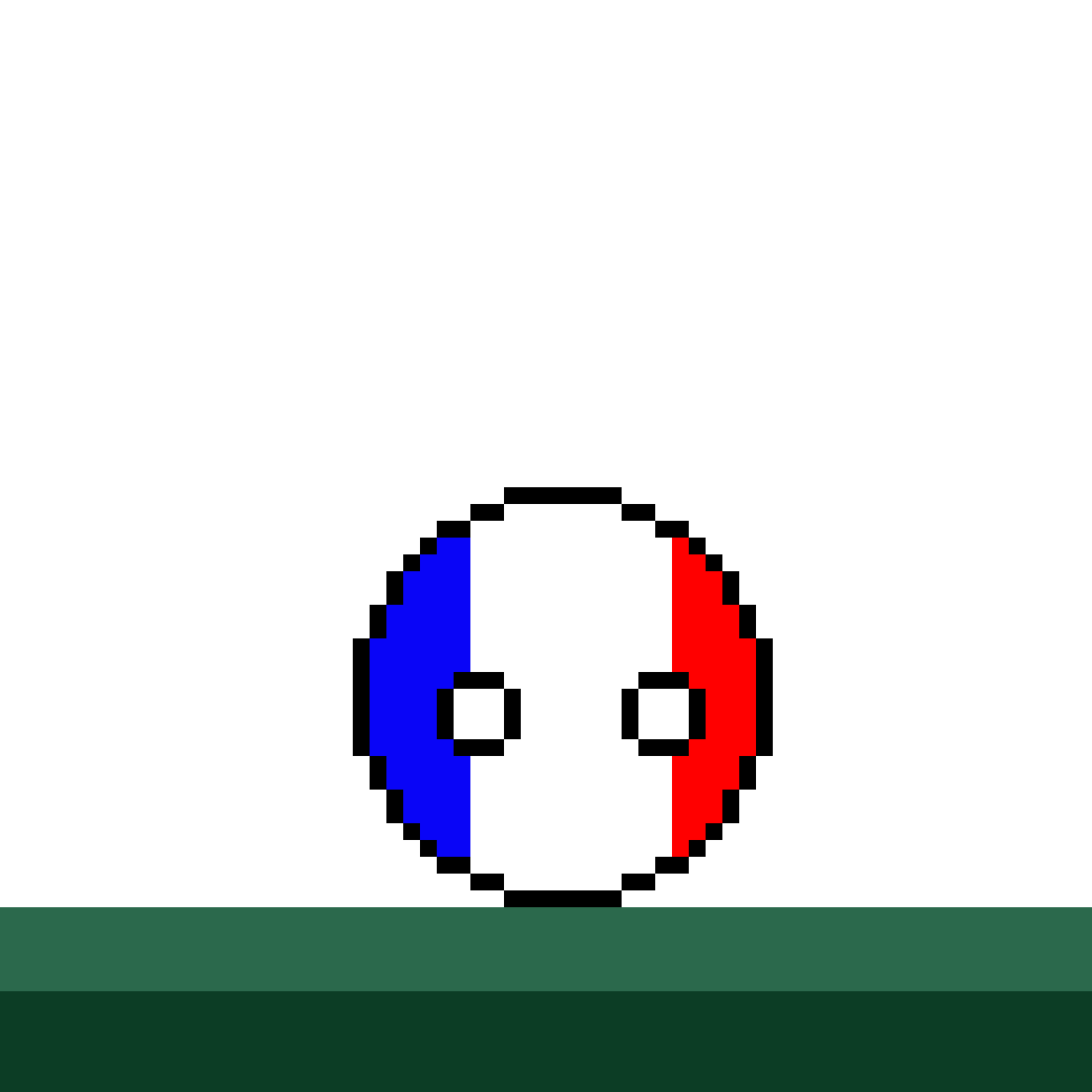 Pixilart - French Country Ball Jump Animation by Orbitss