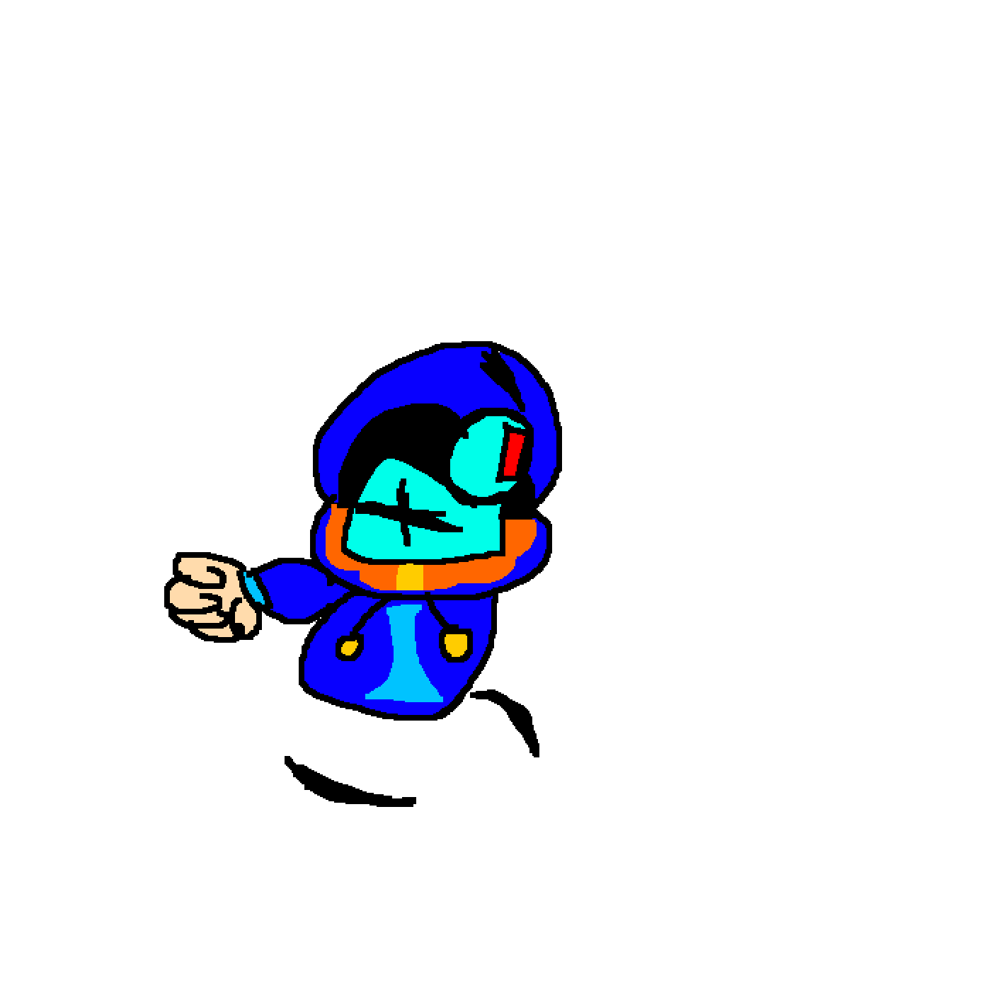 Pixilart - CaseOh running by bruhplatypus