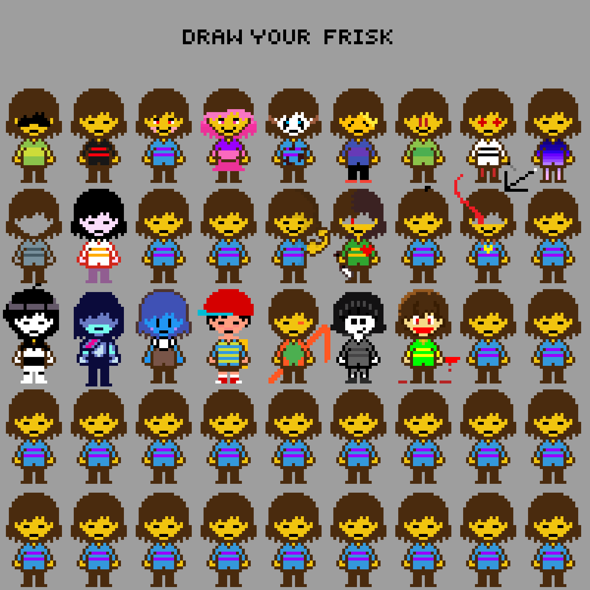 Pixilart - MAKE YOUR OWN FRISK! by JIKZ
