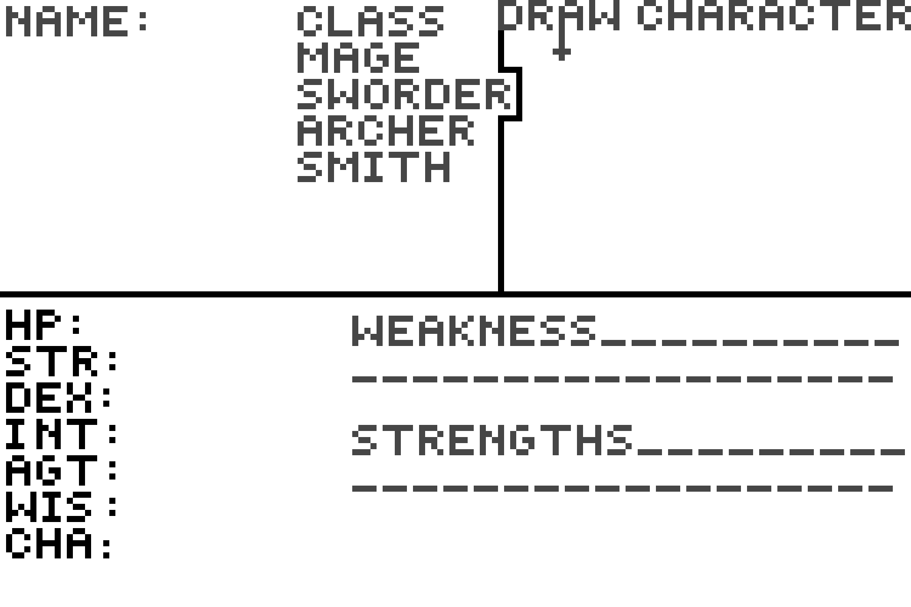 Pixilart - Character sheet by Dragonsword990