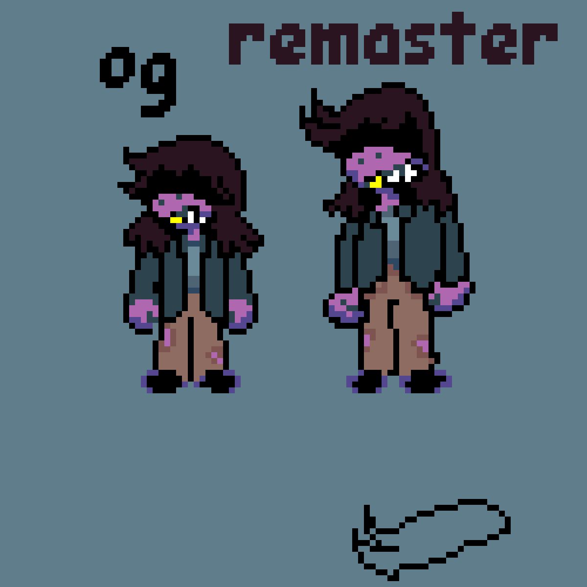 Pixilart - so i remastered an old au susie sprite by mapleleef