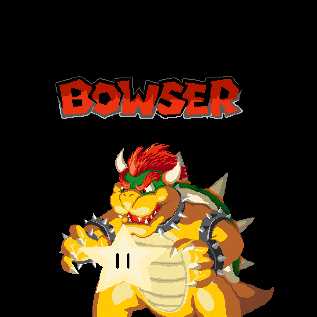 Pixilart - Bowser with the Power Star by SuperLuigi11