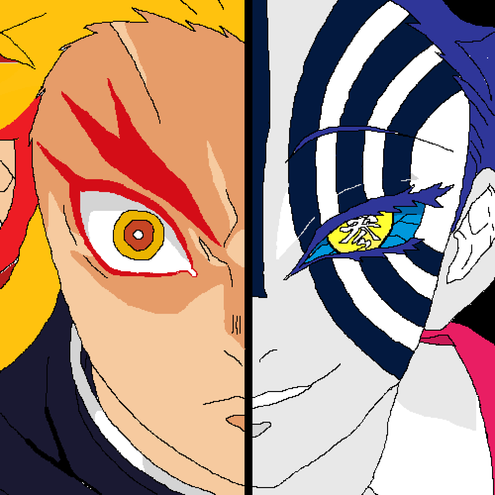 Editing Rengoku Akaza - Free online pixel art drawing tool - Pixilart