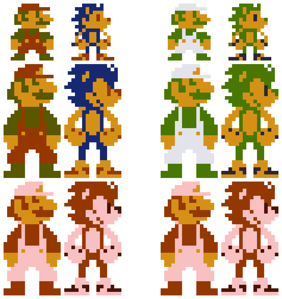 Pixilart - SMB1 Styled Sonic The Hedgehog And "Manic" by SuperKuperBros