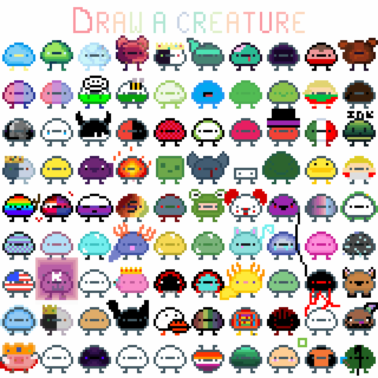 Pixilart - blob thing by AzureAxolotl