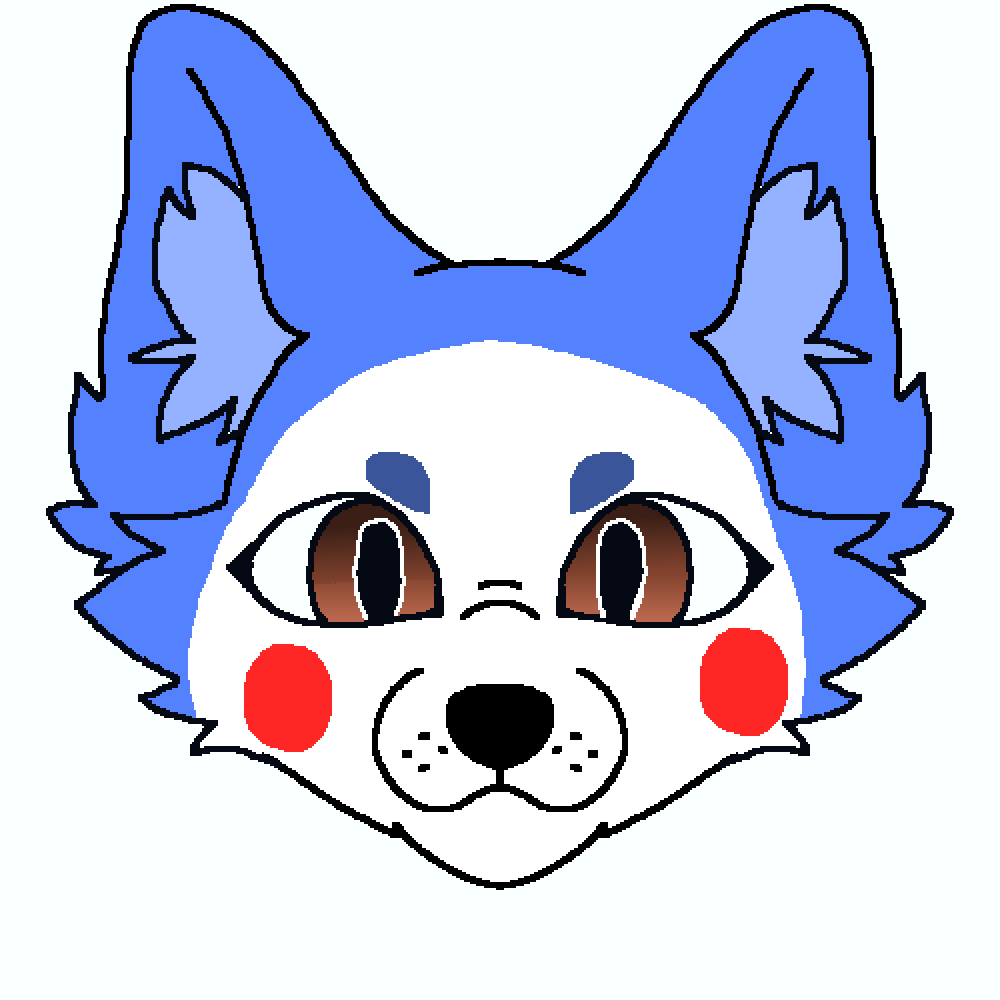 Pixilart - Furry base(fuzzy and diff eyes) by CrybabyAxel5