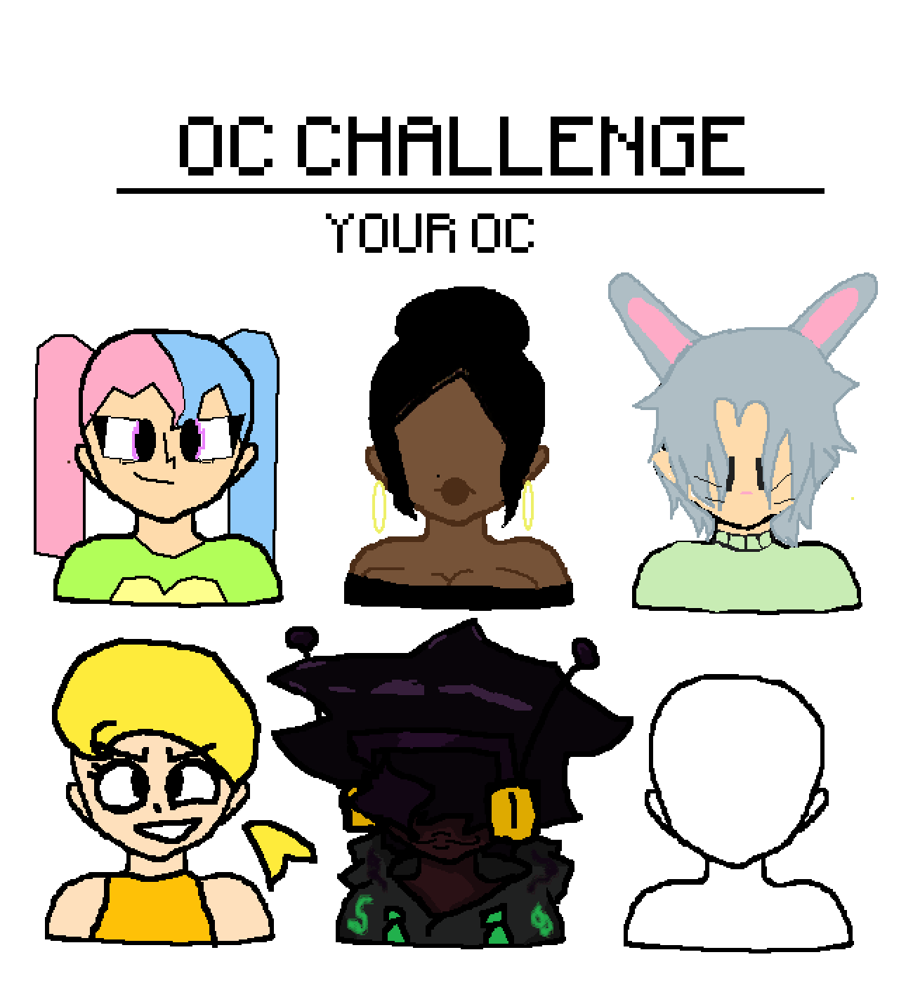 Pixilart - OC styles challenge by Etherdraws