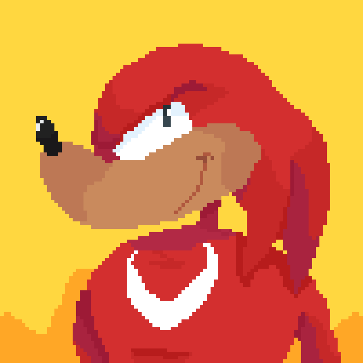 Pixilart - knuckles by notanavocado