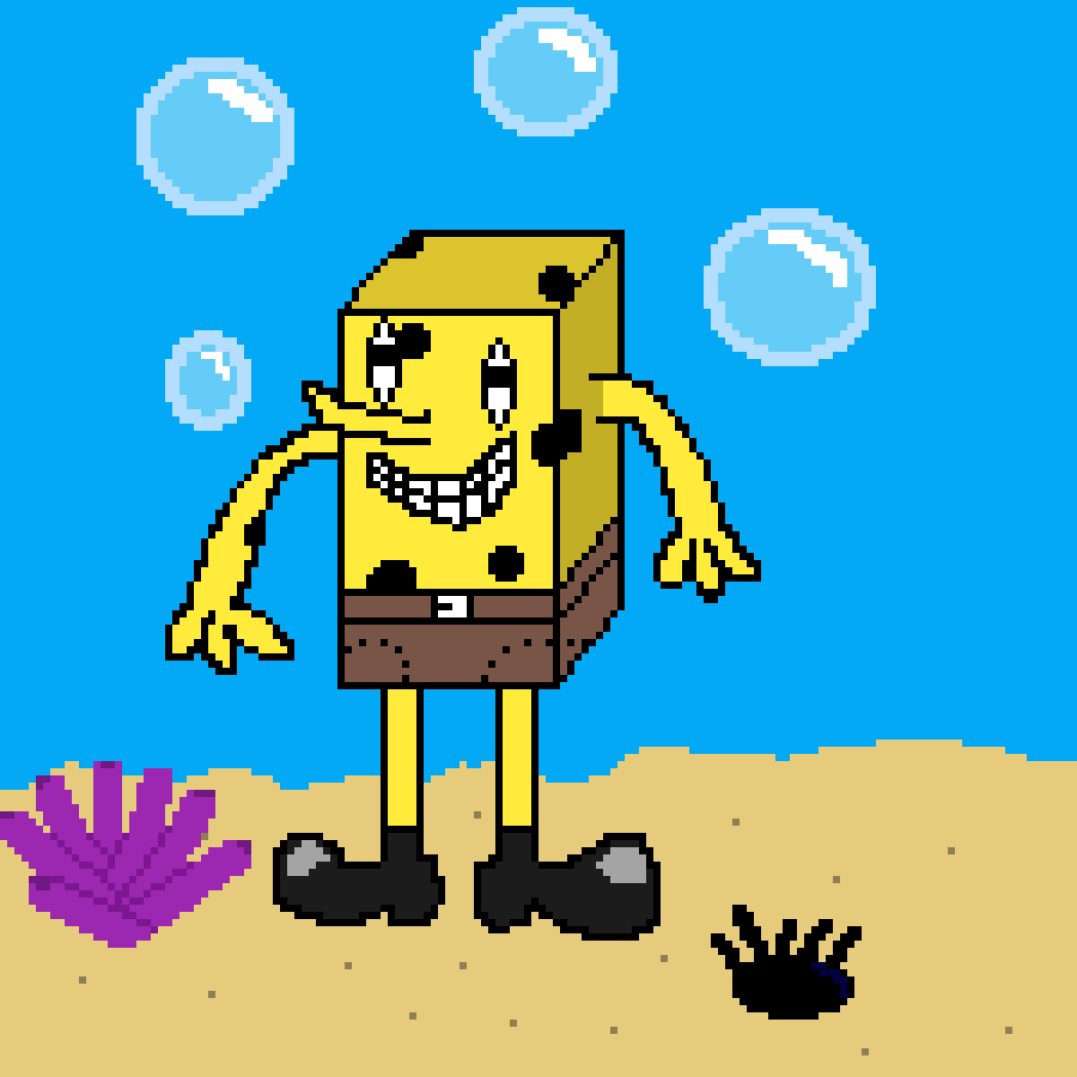 Pixilart - SpongeBob from memory by MMSplague