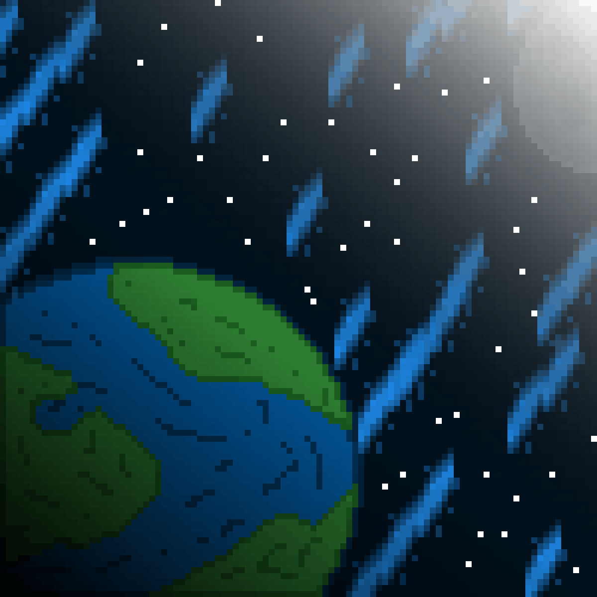 Pixilart - Earth and moon gif by ohyea