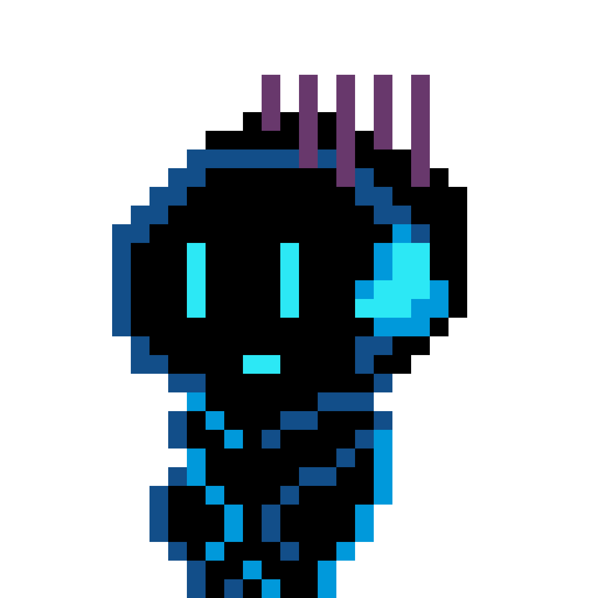 Pixilart - Neon Shadow Guy by Skull1565