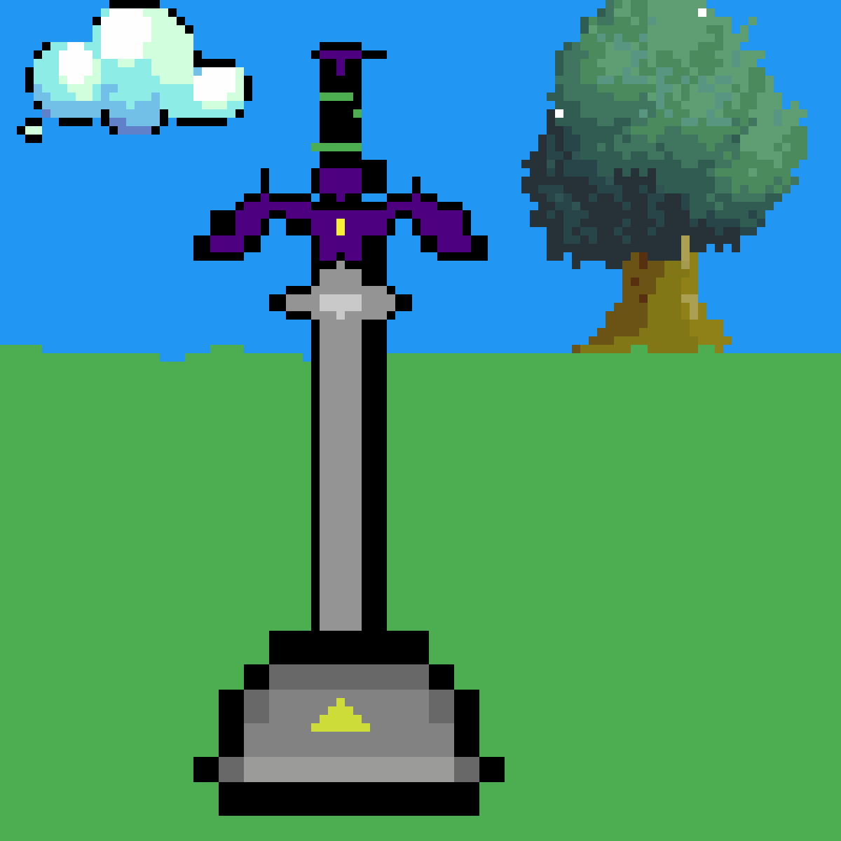 Pixilart - legend of zelda master sword by Ryuusei-Shidou