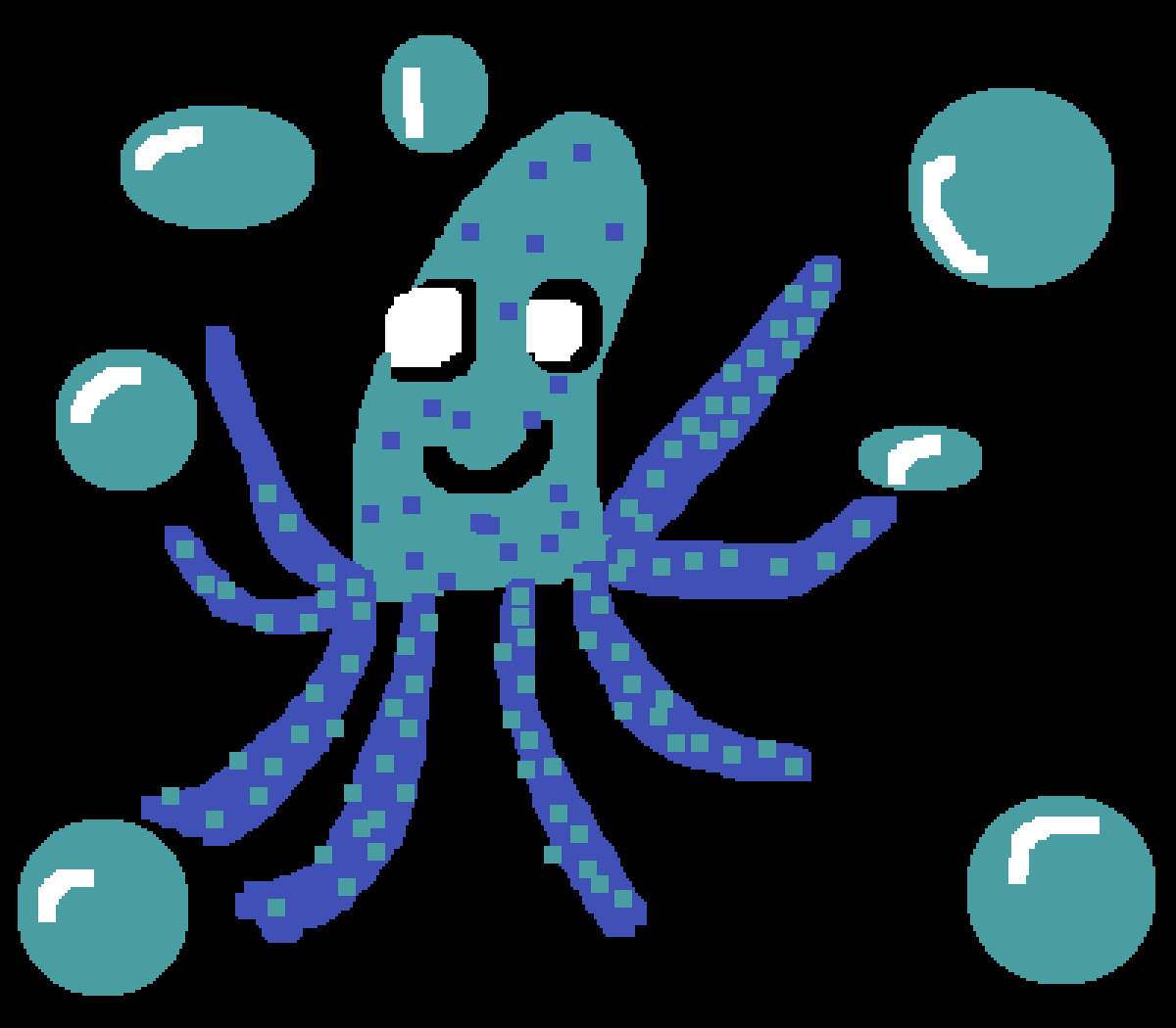 Pixilart - Squidy!!!!!!!!!!!!! by RAINBOW-DOGS-95