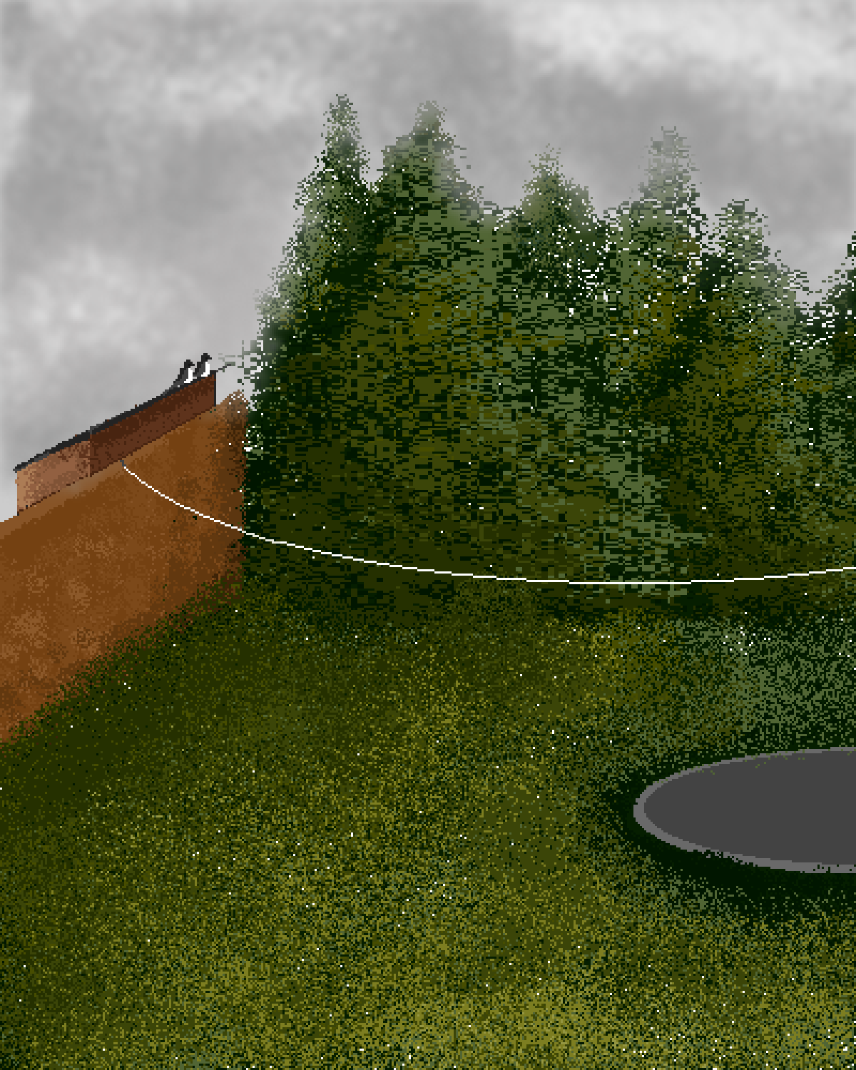 Pixilart - My overgrown backyard by I0AAA