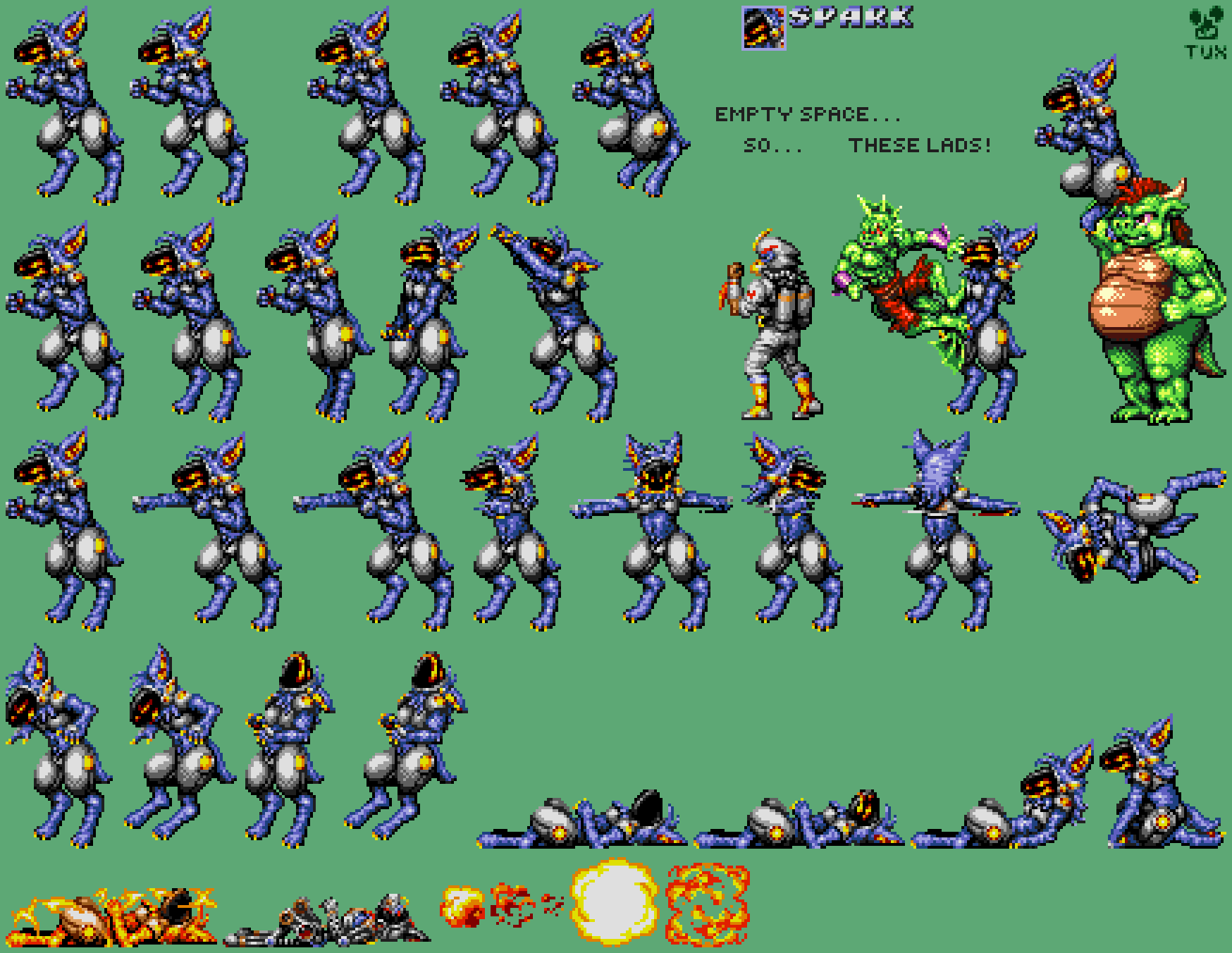 Pixilart - Spark SOR3 styled sprite sheet by Tuxedoedabyss03