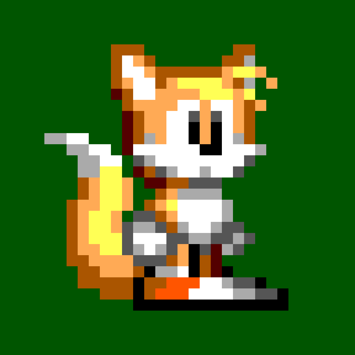Pixilart - Tails idle (Re-Re-make) by Tuxedoedabyss03