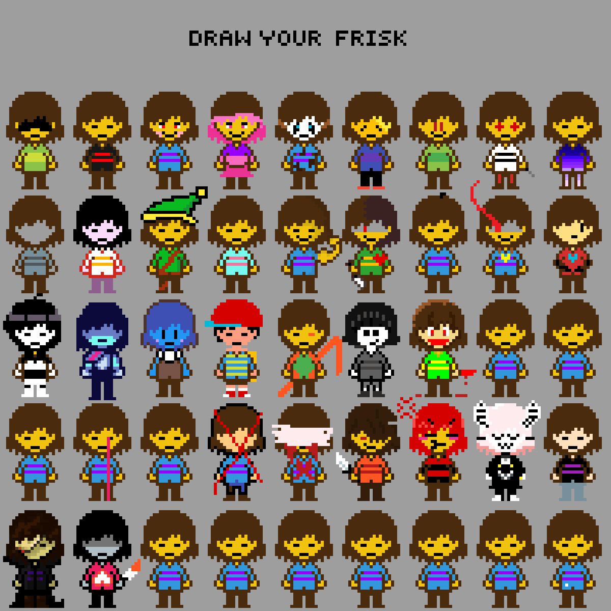 Pixilart - Frisk Collab [DSpider's Part] by FnfxGamer