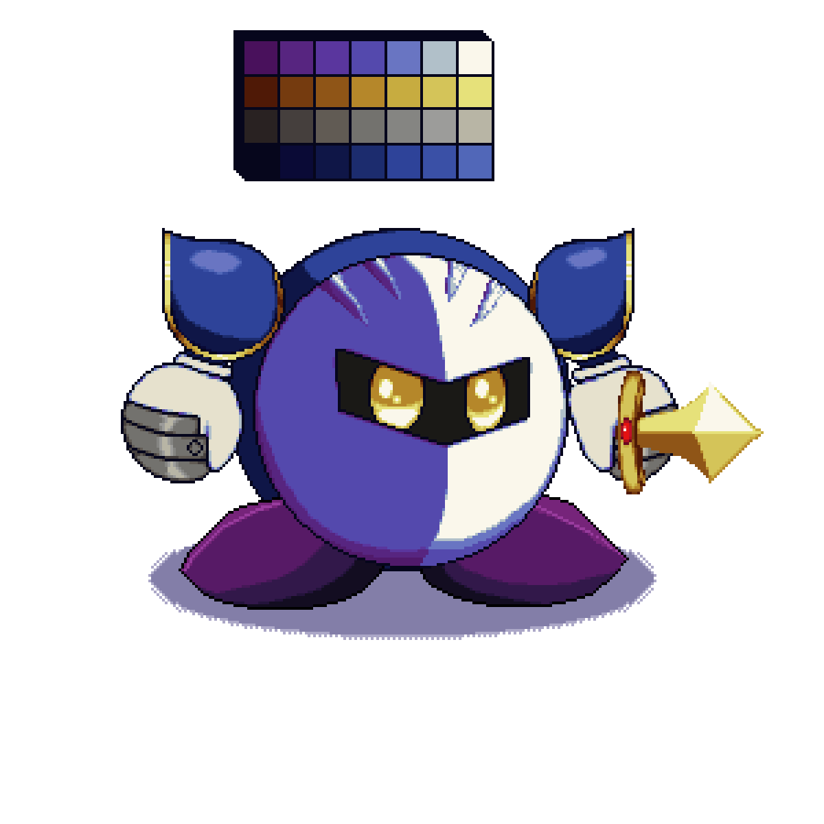 Pixilart - META KNIGHT by DAB-SOULS