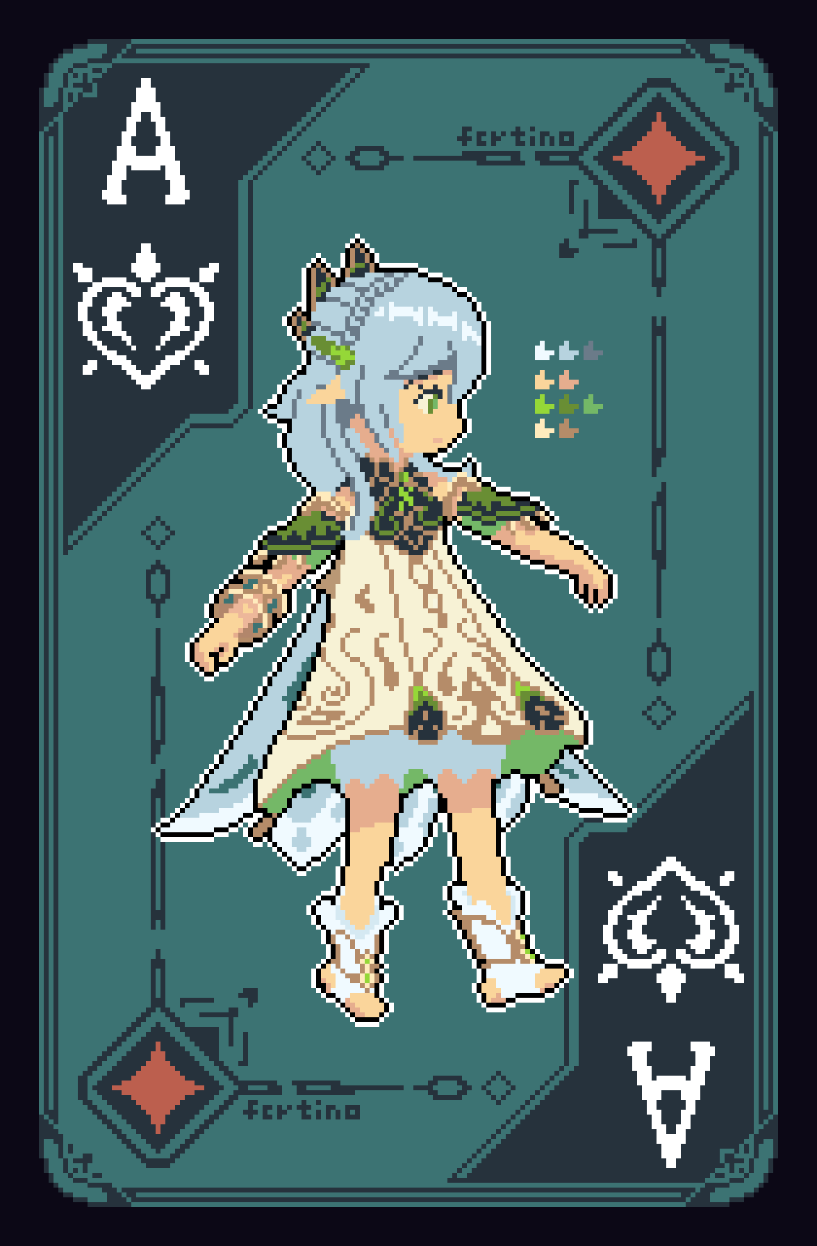 Pixilart - Nahida card by Fertino
