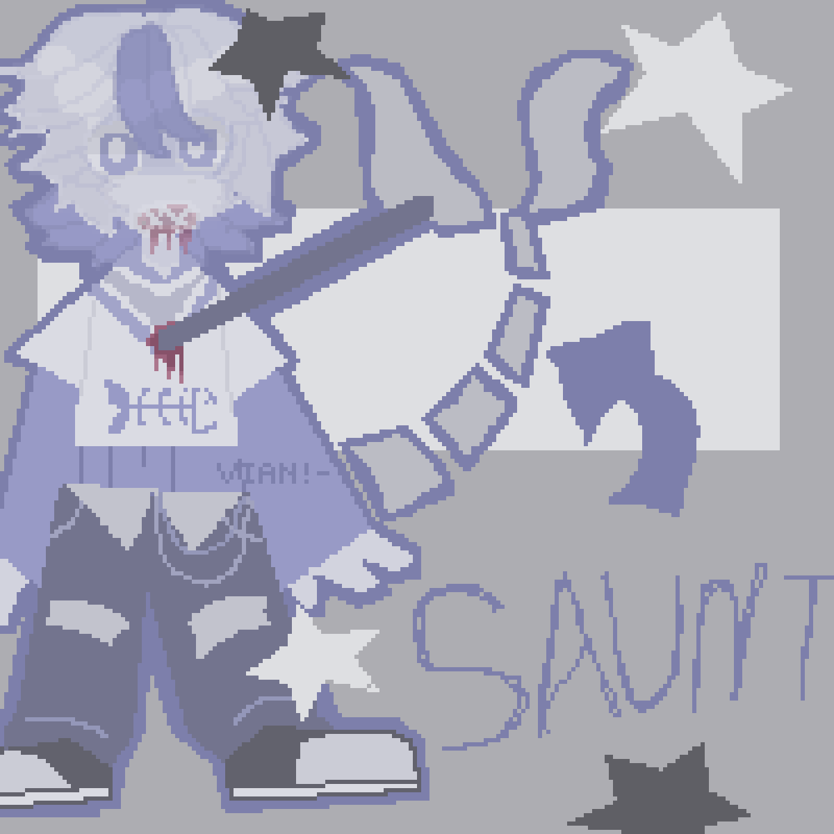 Pixilart - SAUNT!!!!!! by deeznutz080405