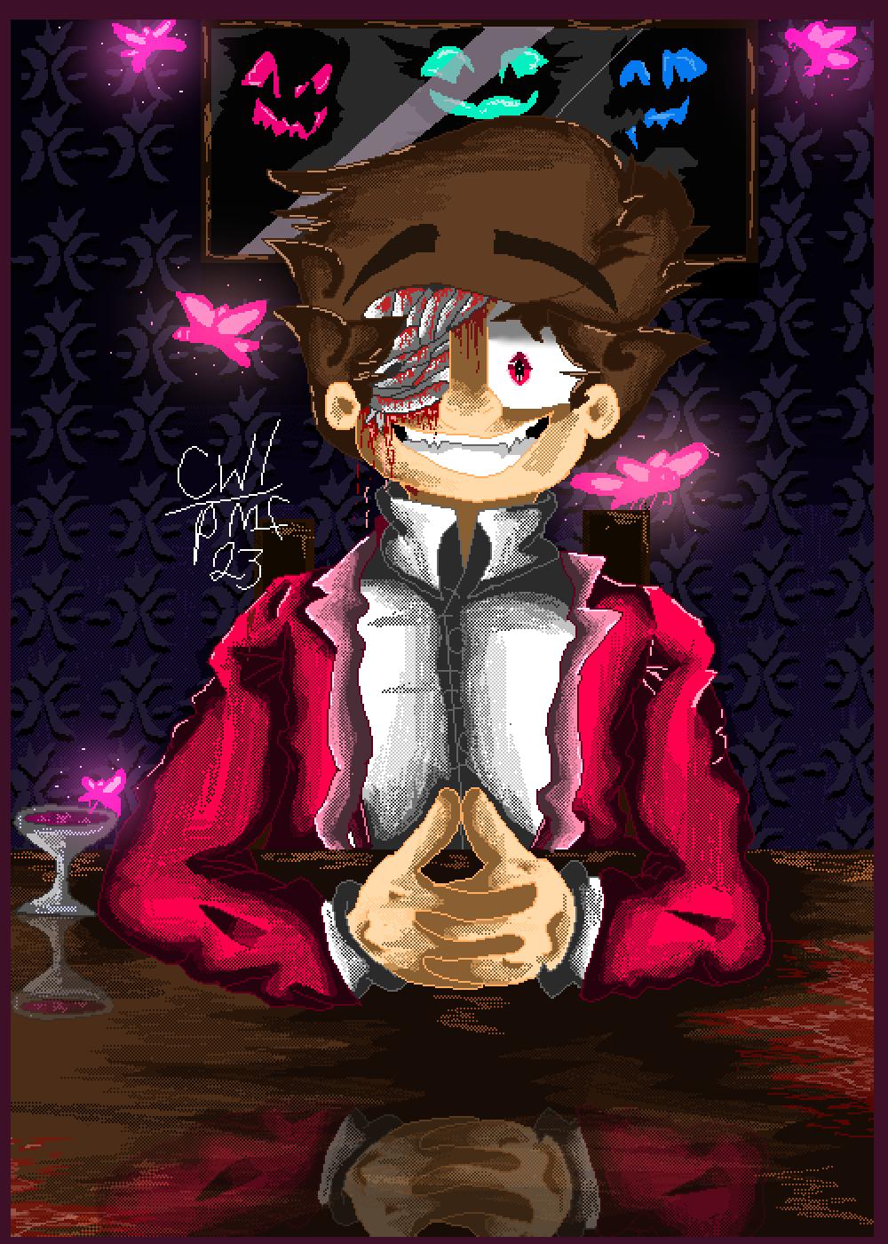 Pixilart - Twisted eyes by Crystalwater1