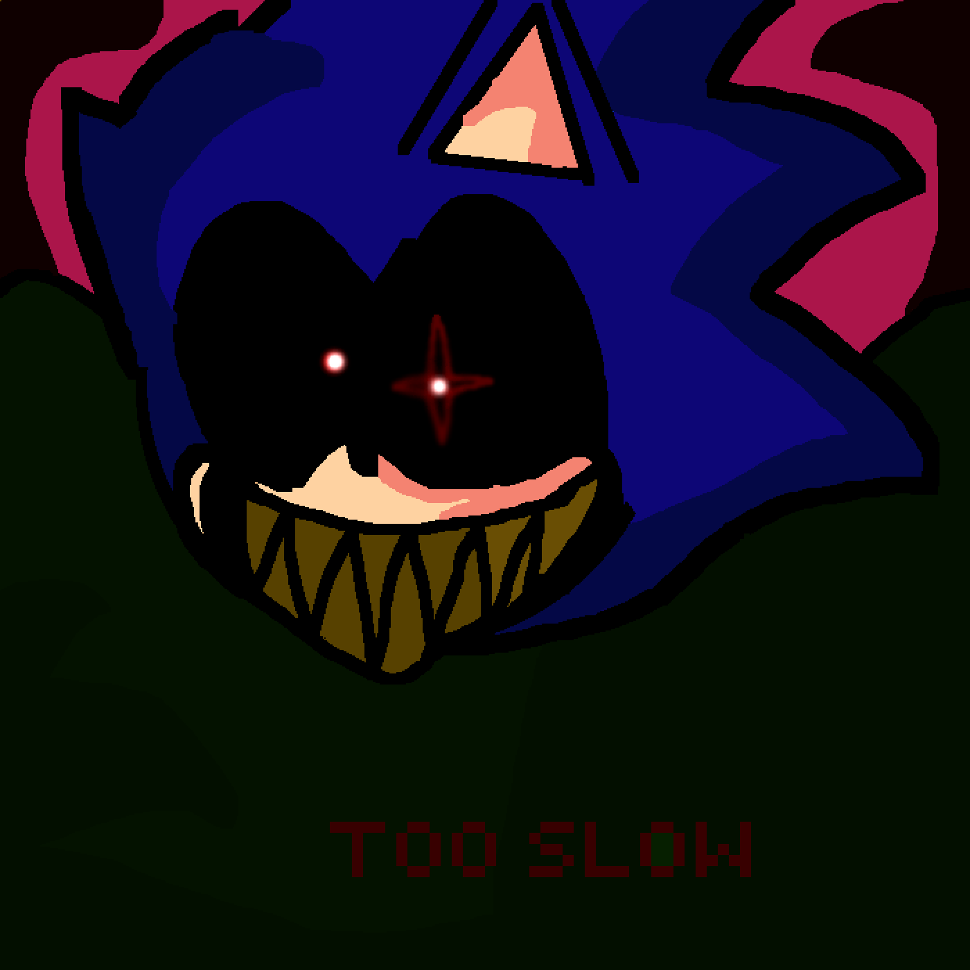 Pixilart - too slow sonic exe by adam-MASTER