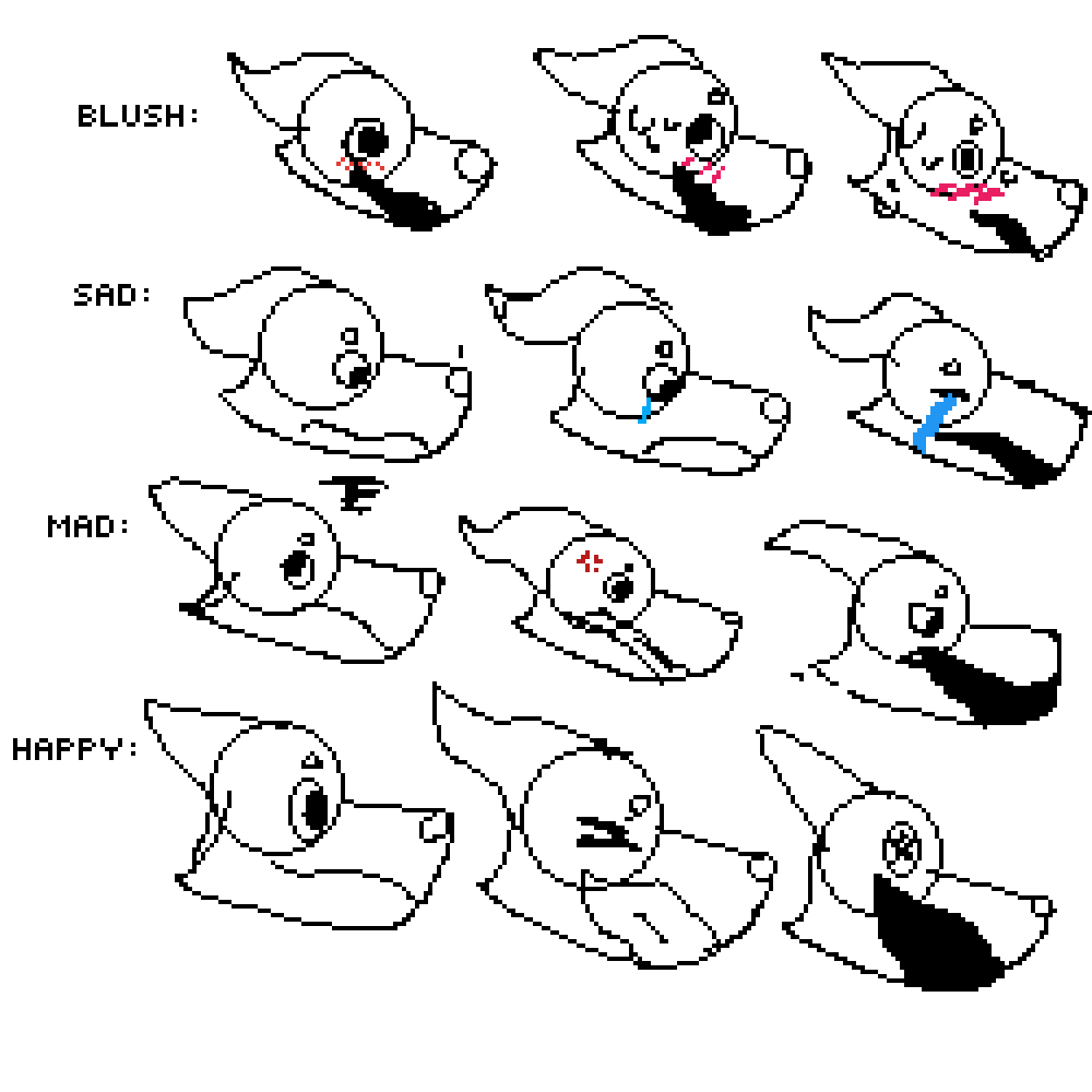 Pixilart - Emotion base by Burgur123