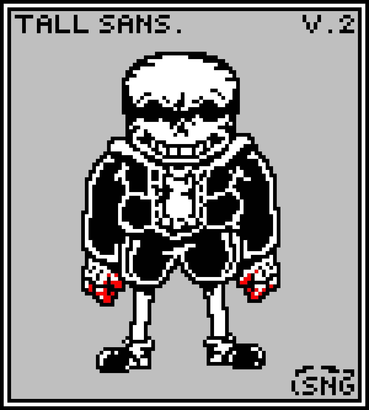 Pixilart - {Tall Sans. V.2} by S-N-G