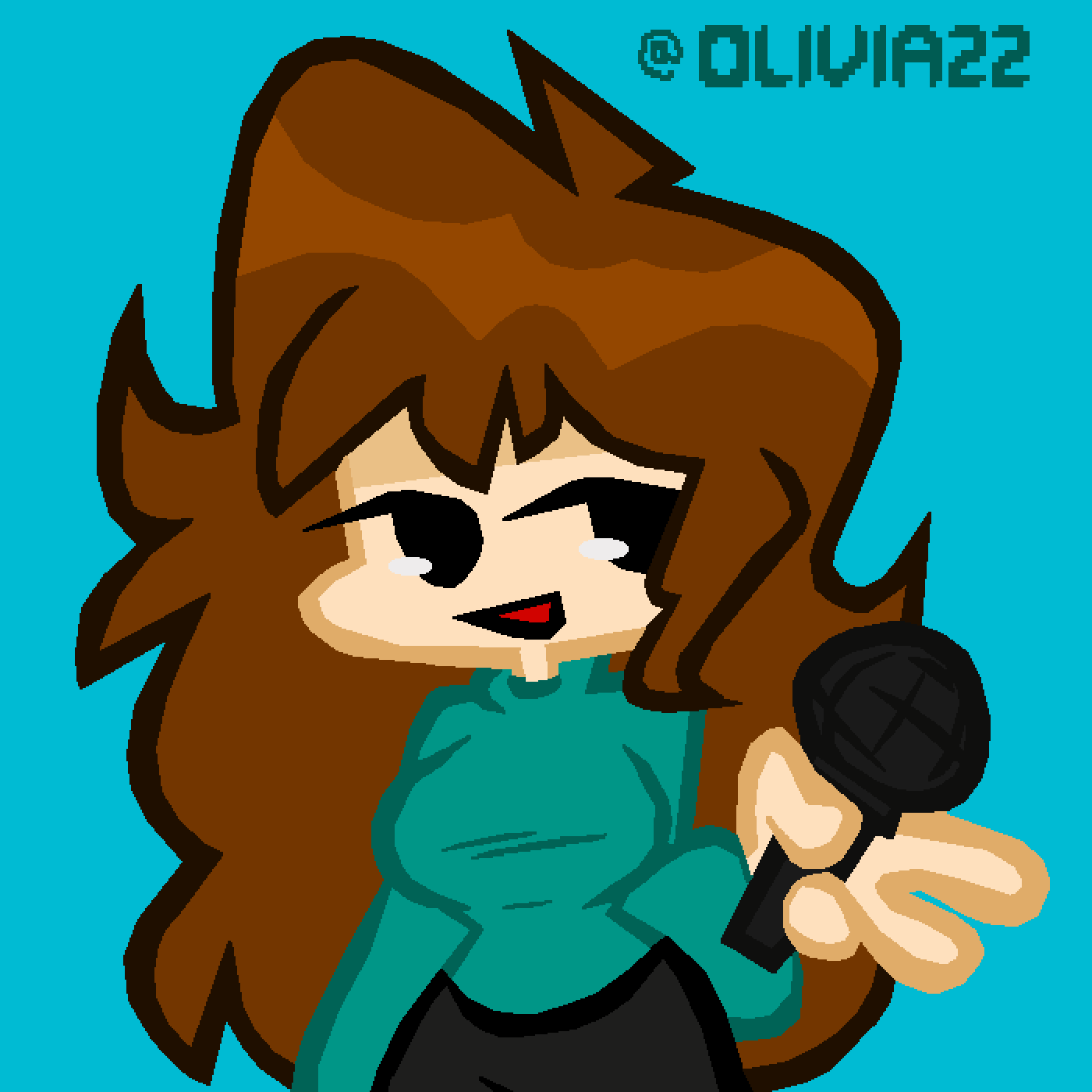 Pixilart - Girl friend FNF Base by jessie-mv