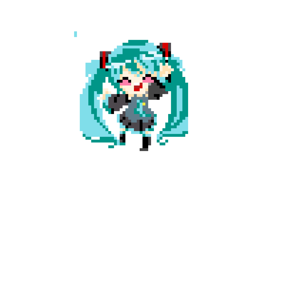 Pixilart - hatsune miku by TrinityTaleSans
