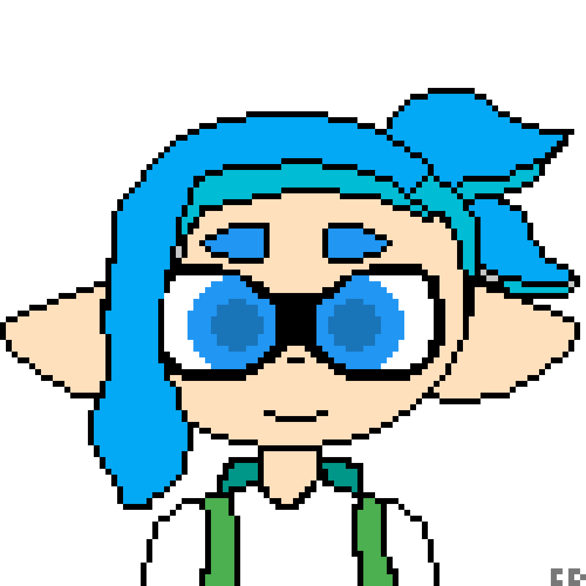 Pixilart - Masculine Inkling Base by 54R4H2