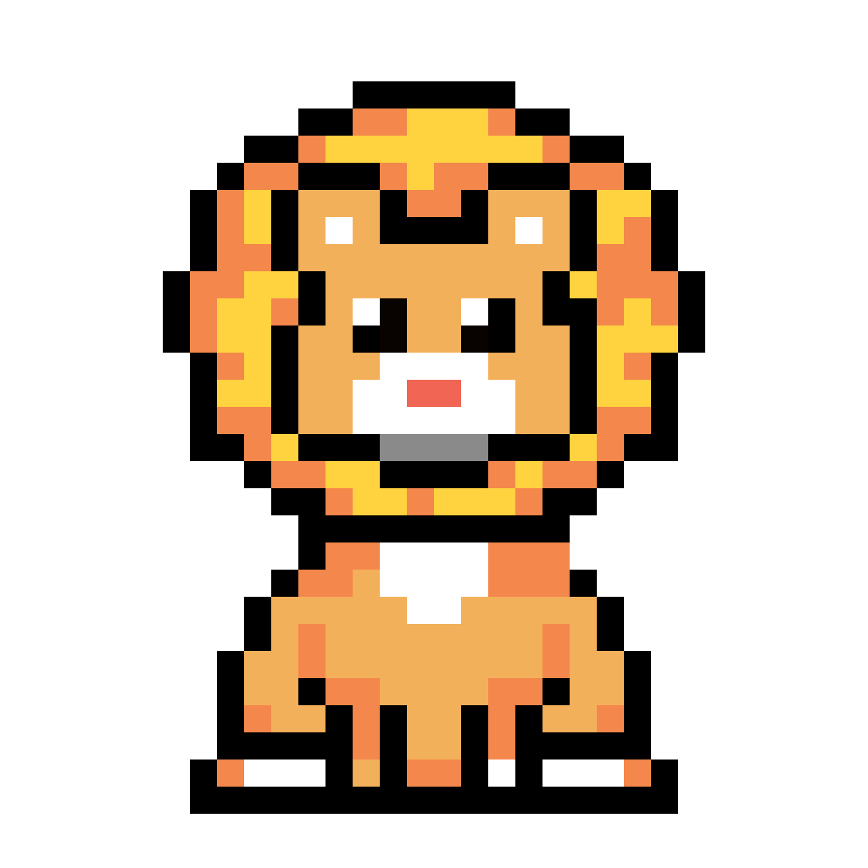 Pixilart - Lion 32 32 by oomjaoka