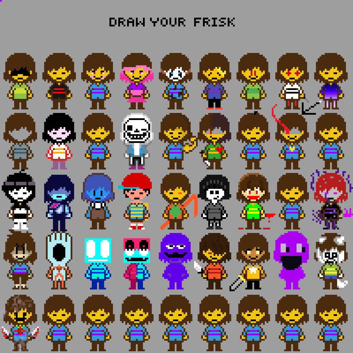 Pixilart - MAKE YOUR OWN FRISK! by ninjaaasfdads