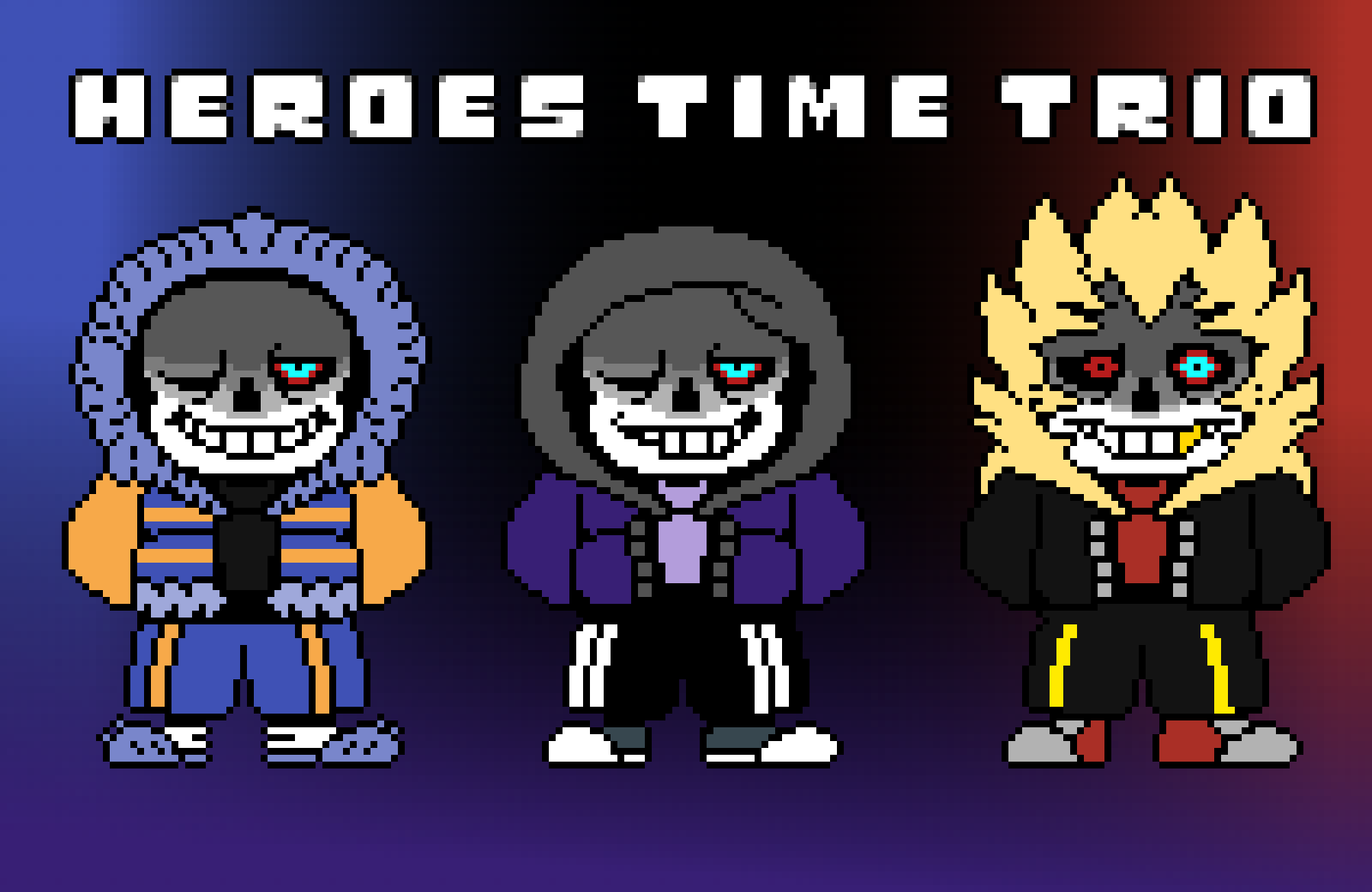 Pixilart - Heroes Time Trio by RJW3009