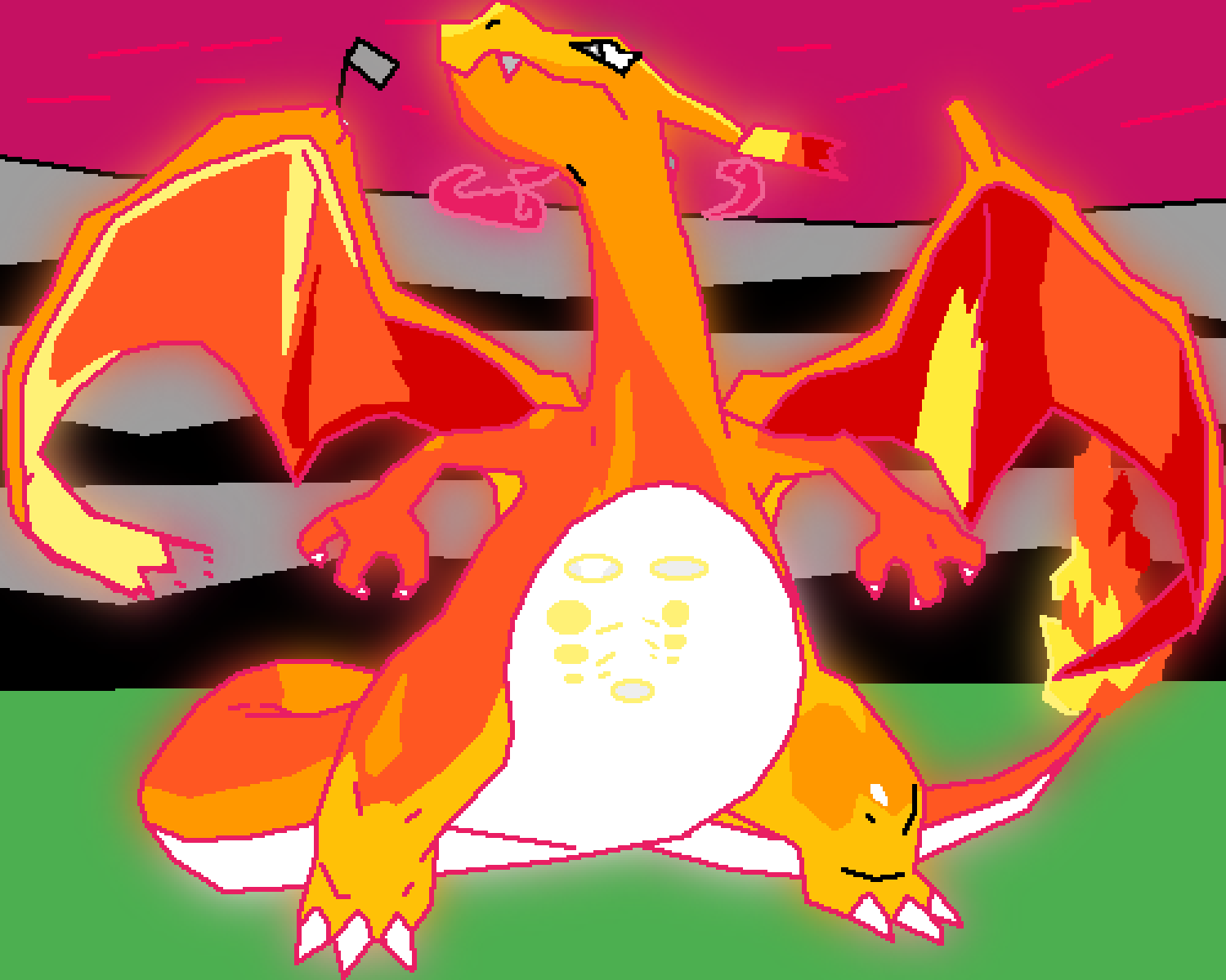 Pixilart - Charizard Dynamax by slimy-verse