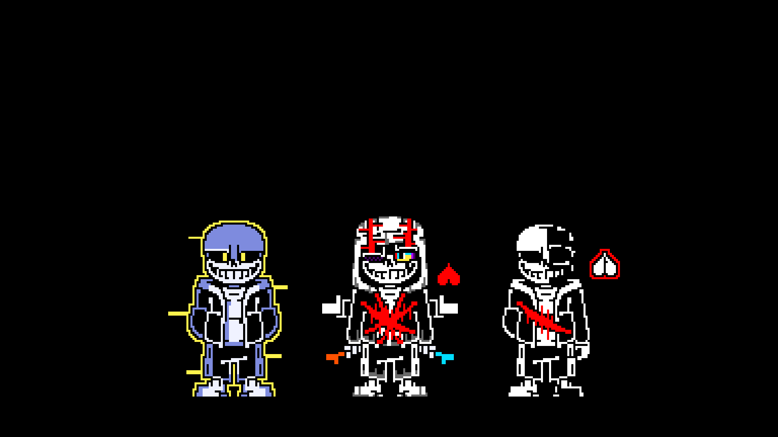 Pixilart - Former Time Trio × Karmatic Time Trio by HDS-sans