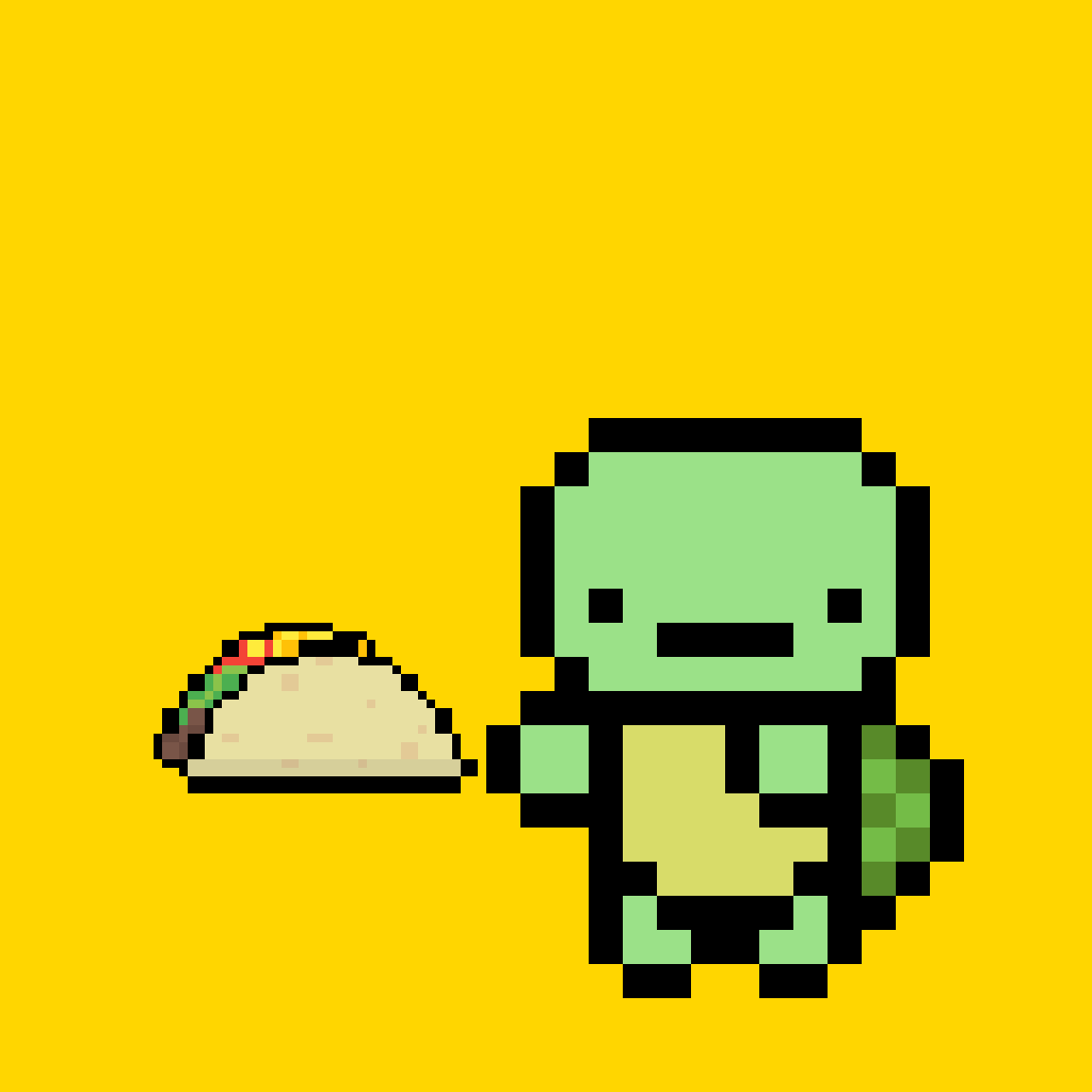 Pixilart - taco turtles by Montyadri