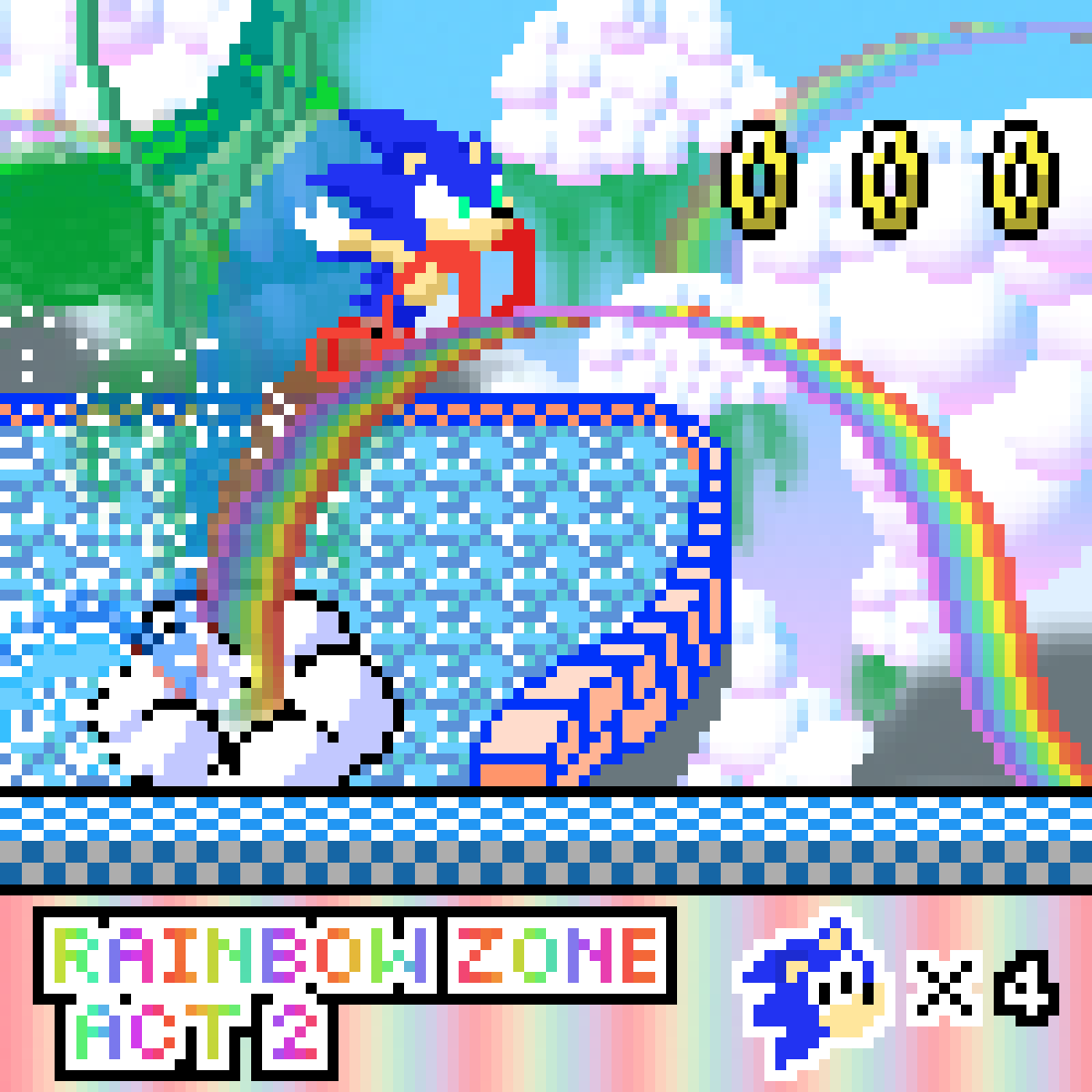 Pixilart - RainbowZone Act 2 by FireDeer