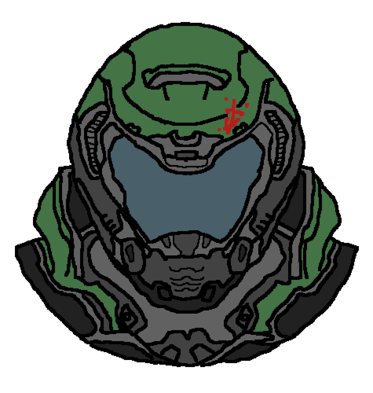 Pixilart - Doomslayer by Mjak537