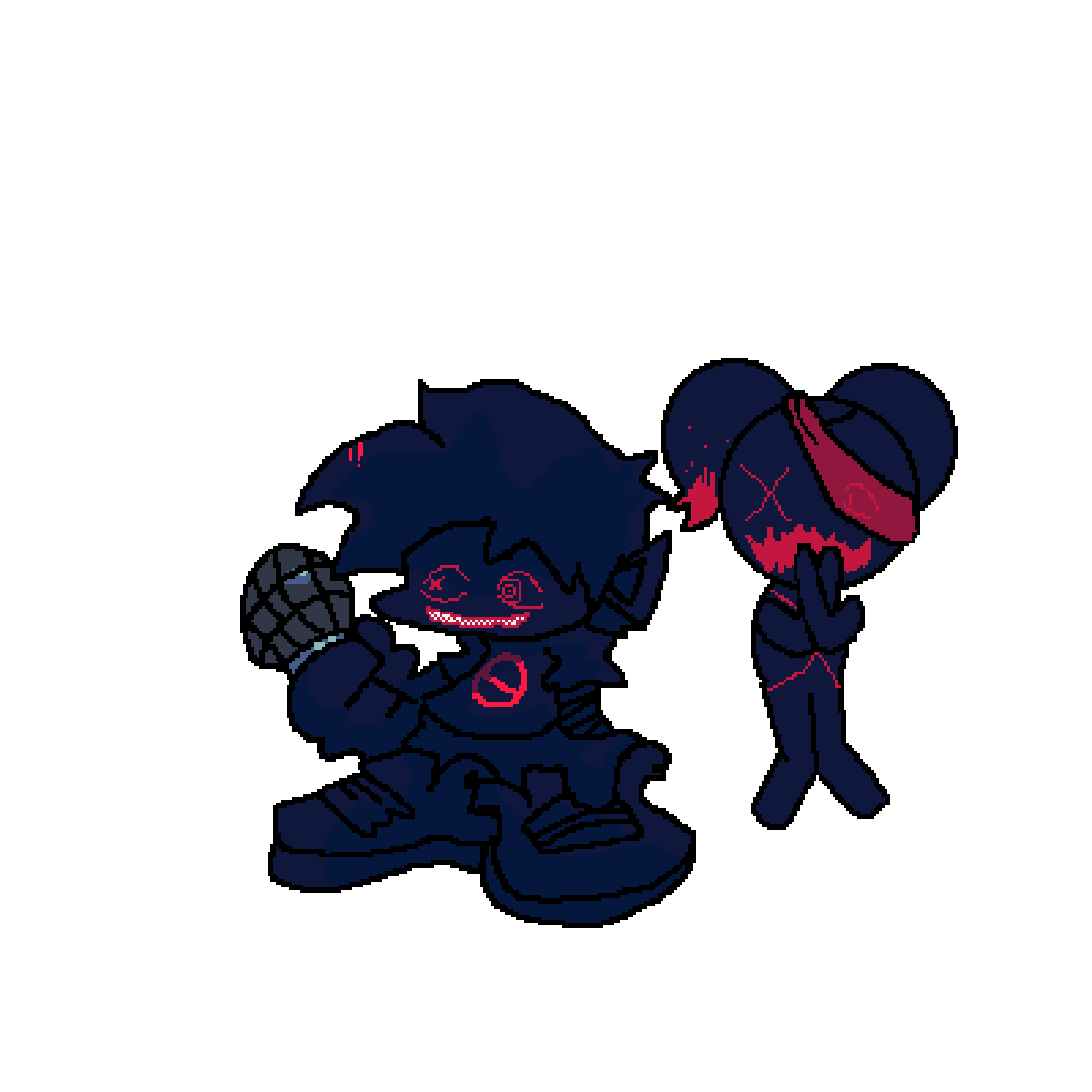 Pixilart - Evil Pibby Bf 2 by Anonymous