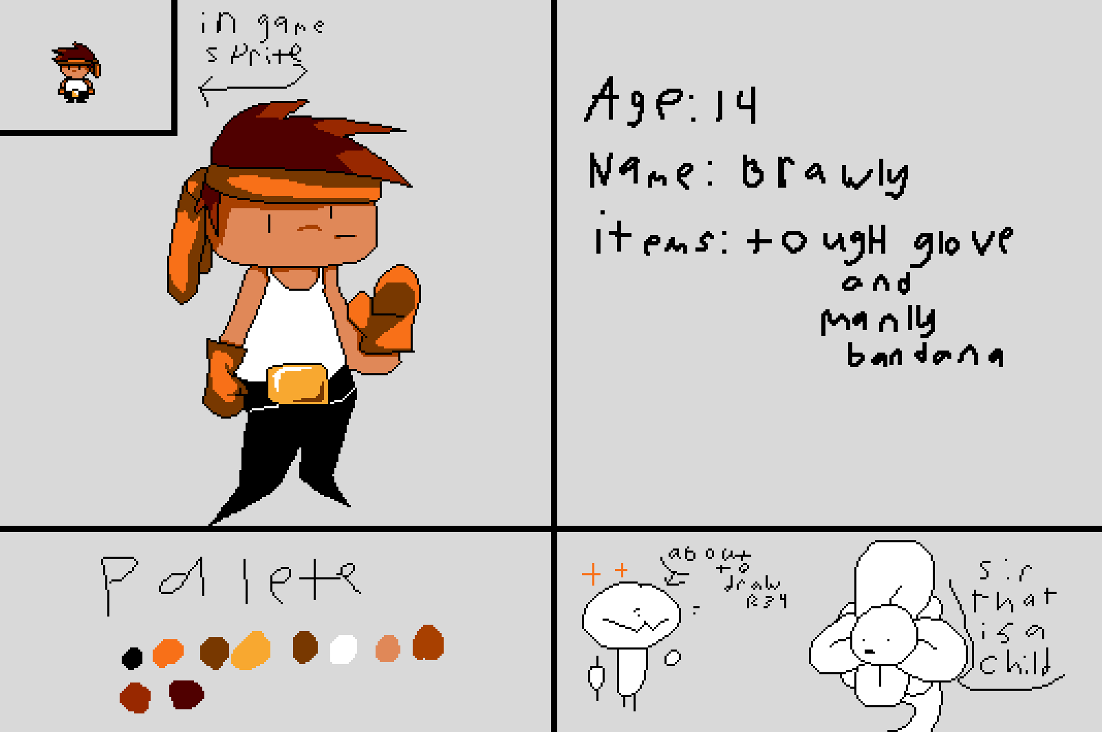 Pixilart - Undertale orange by Thesomething123