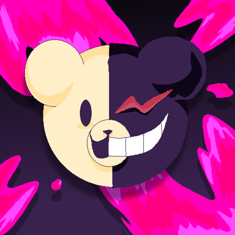 Pixilart - Monokuma by SlightlyBored