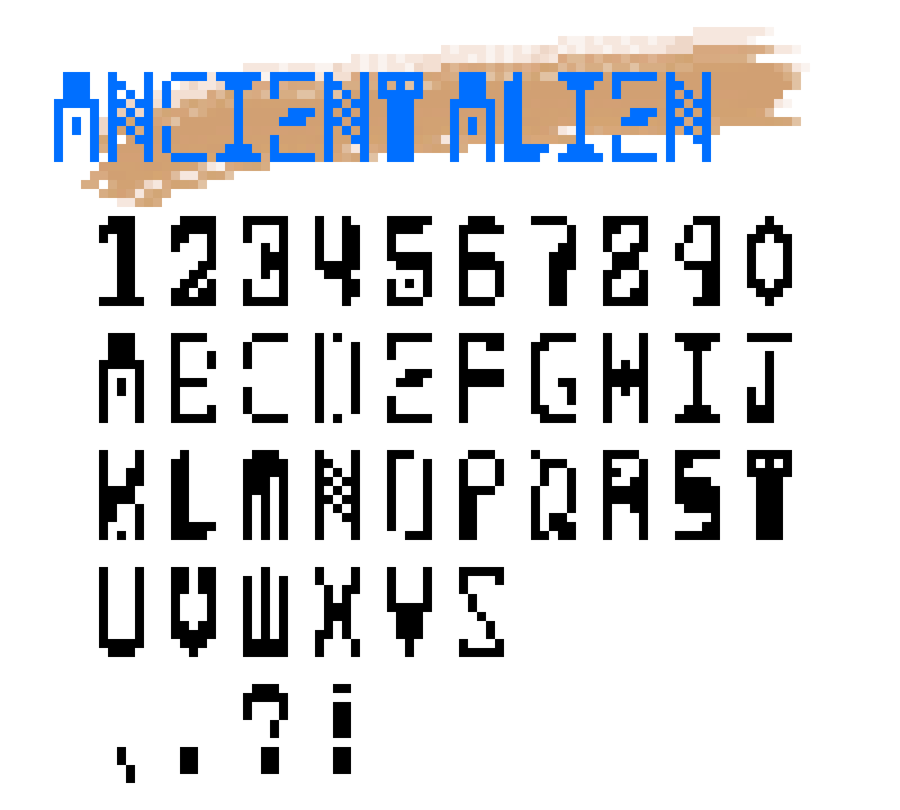 Pixilart - Ancient Alien Font by RedInk101
