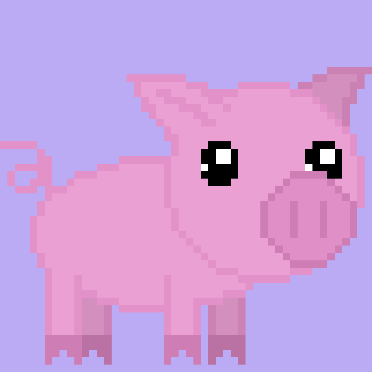 Pixilart - day 60: pig by CJP7ArtZ