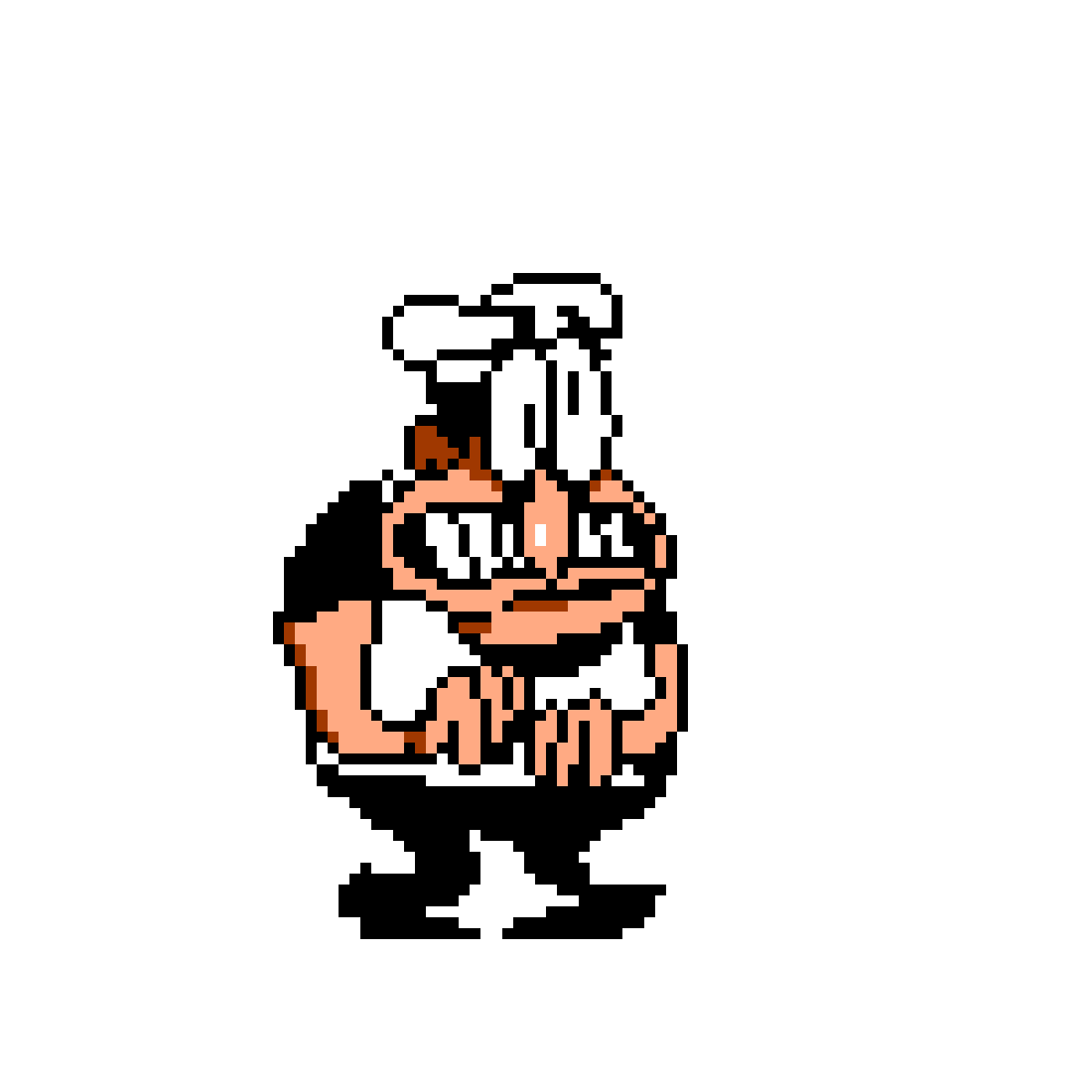 Pixilart - Editable blinking Peppino Sprite! by MrGreenDragon