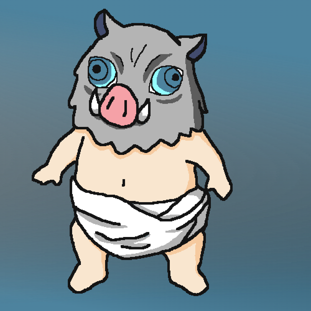 Pixilart - Baby Inosuke by biono