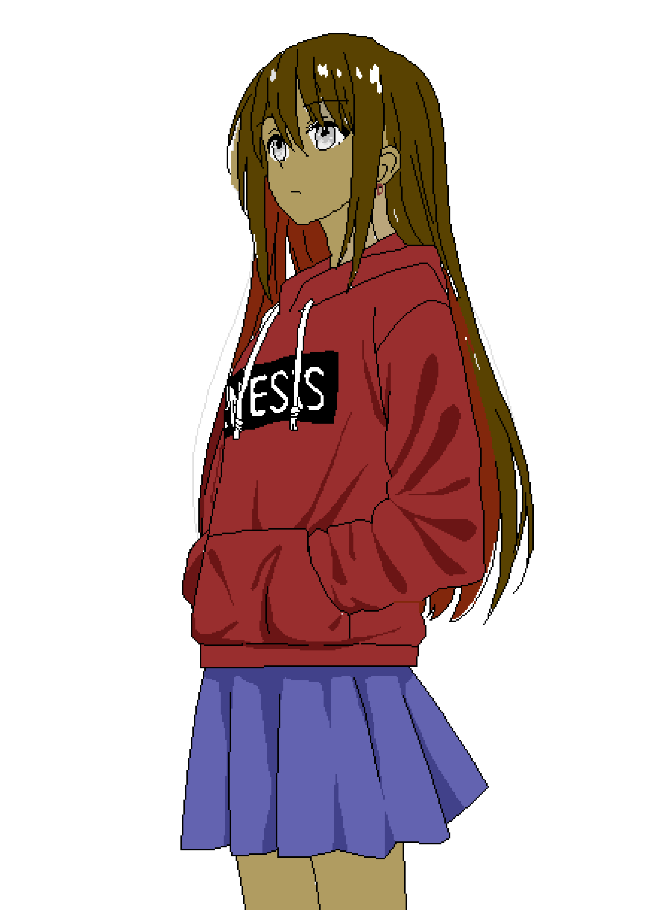 Pixilart - Anime Girl Base by Nevaehbeyta123